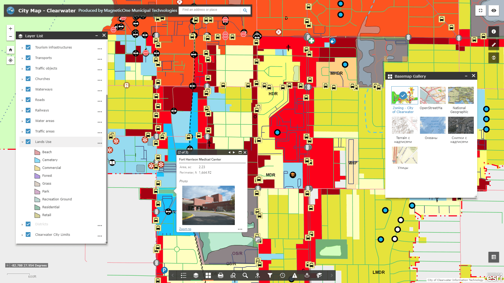 Geoinformation system of the city - MagneticOne Municipal Technologies