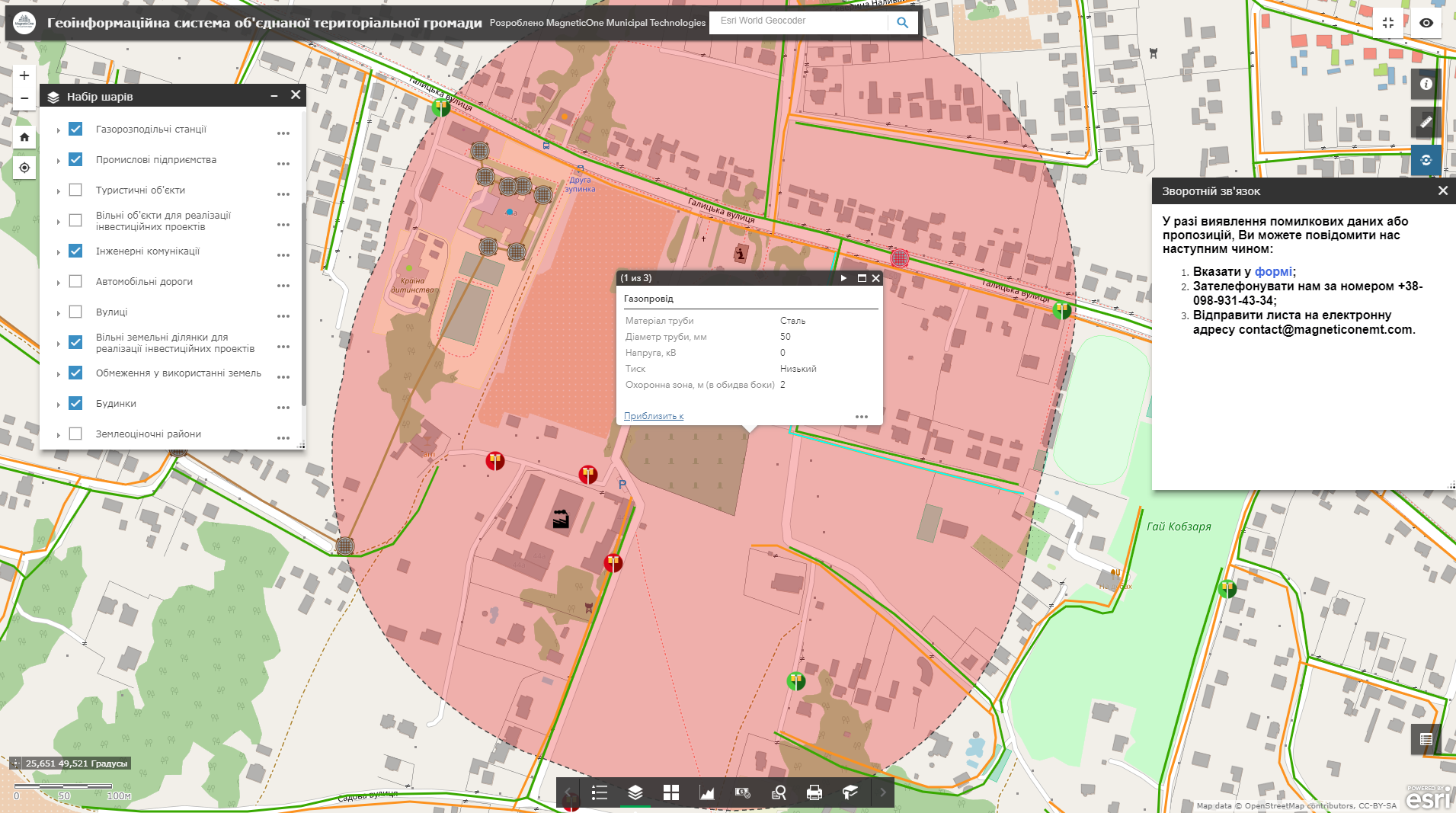 M1MT: Interactive map of territorial community