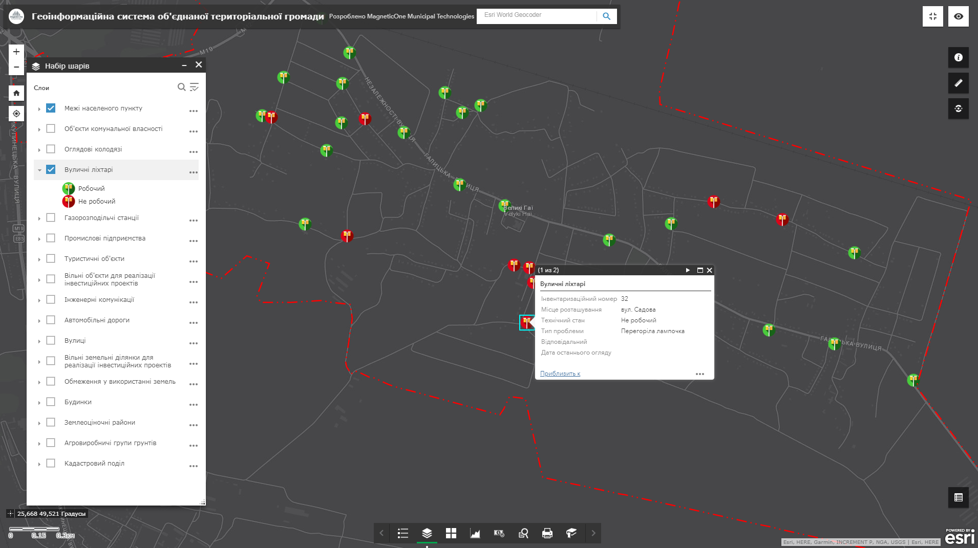 M1MT: Interactive map of territorial community