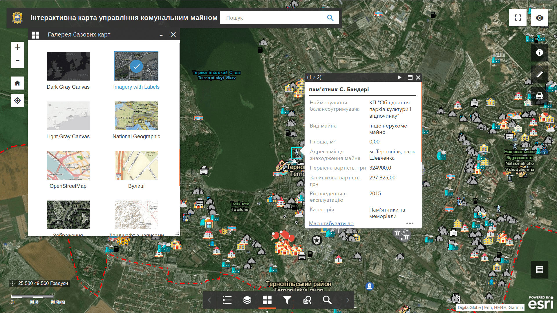 M1MT: Interactive map of communal property management