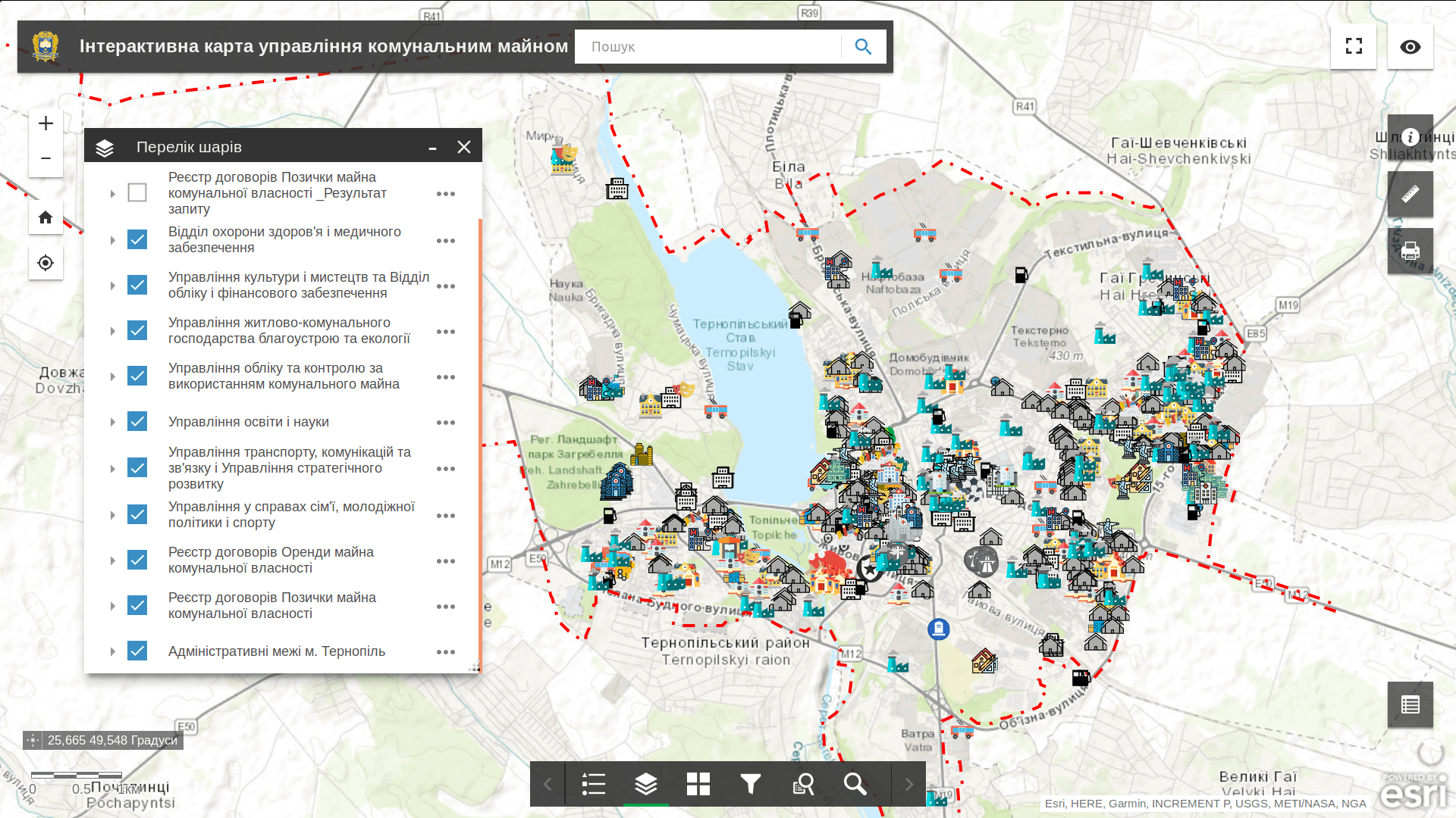 M1MT: Interactive map of communal property management