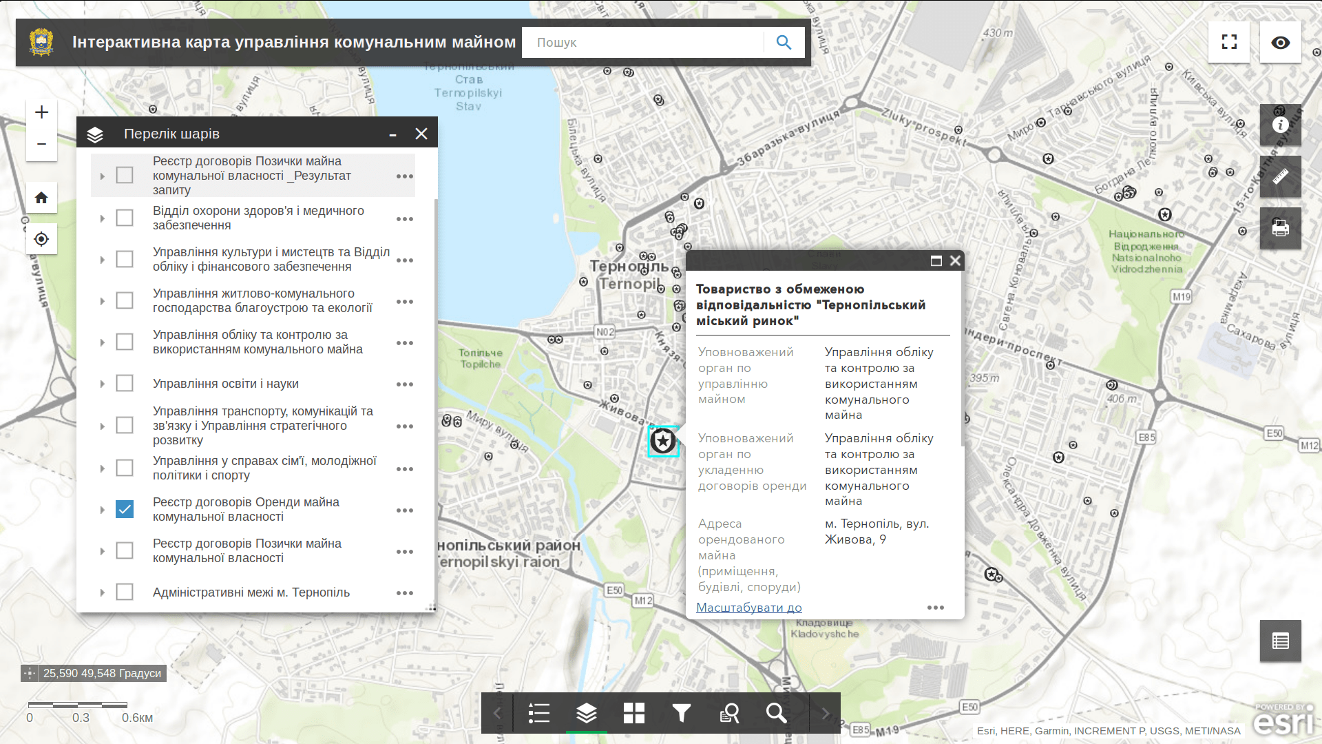 M1MT: Interactive map of communal property management