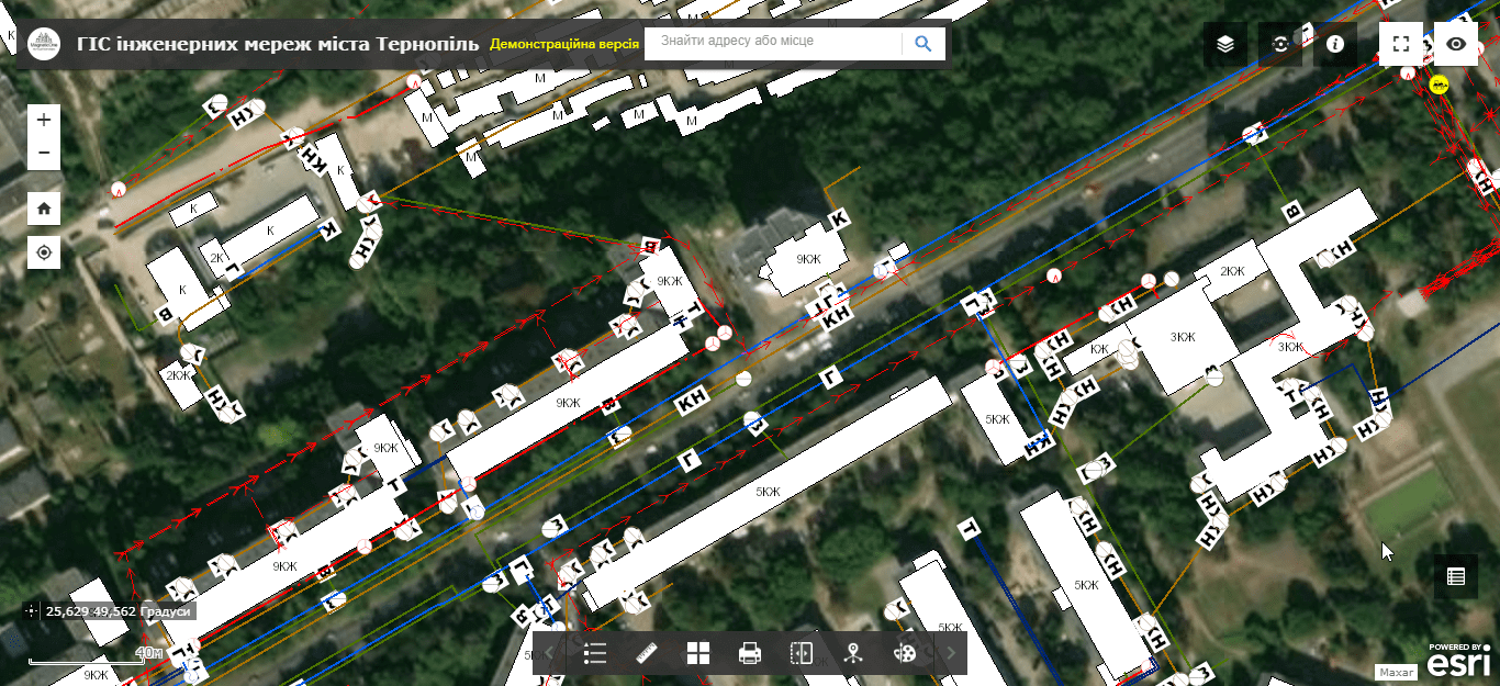 M1MT: Interactive map of engineering networks